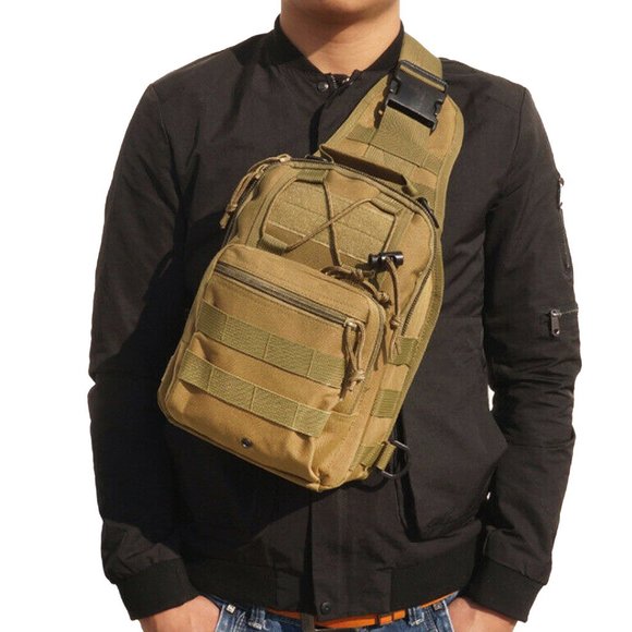 Spencer | Bags | Men Tactical Sling Bag Military Molle Chest Bag | Poshmark